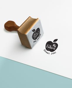 Apple Stamp - Happydays