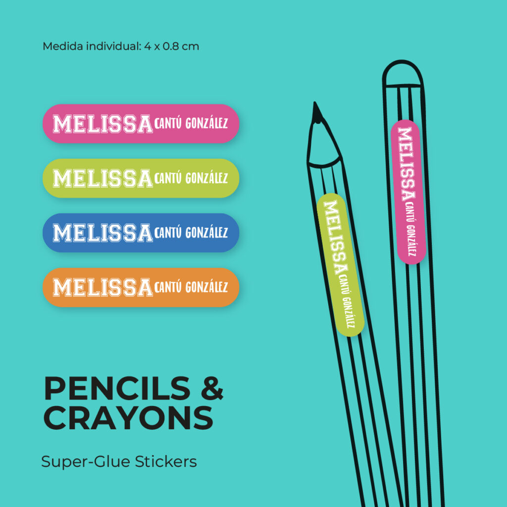 Colorful University School Stickers - Happydays
