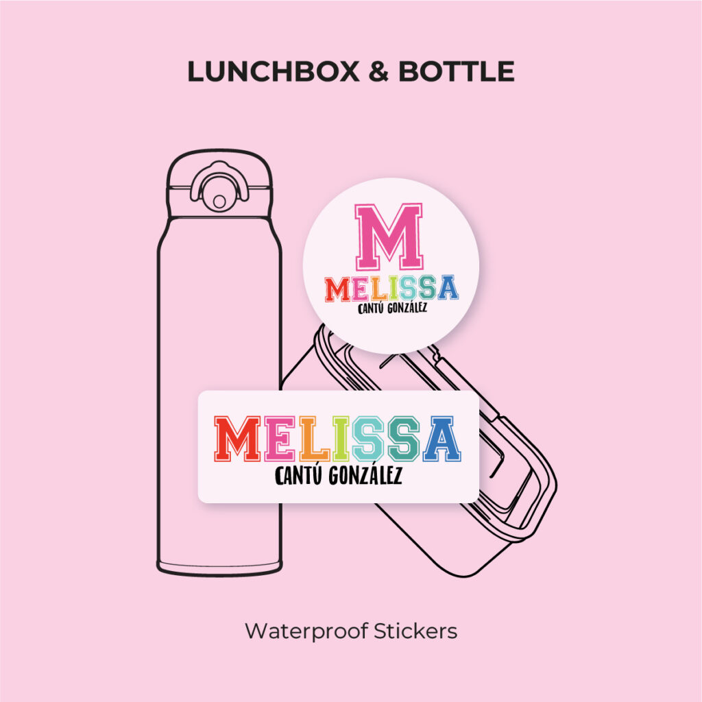 Colorful University Waterproof Stickers - Happydays