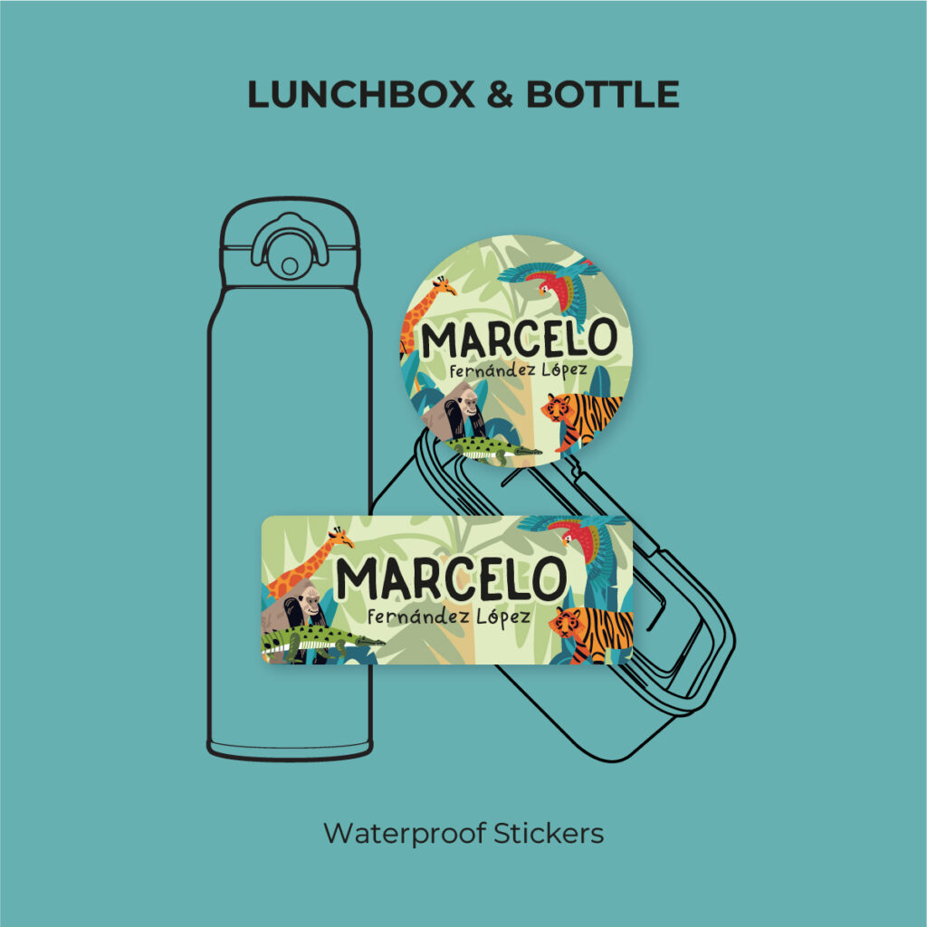 Happy Jungle Waterproof Stickers - Happydays