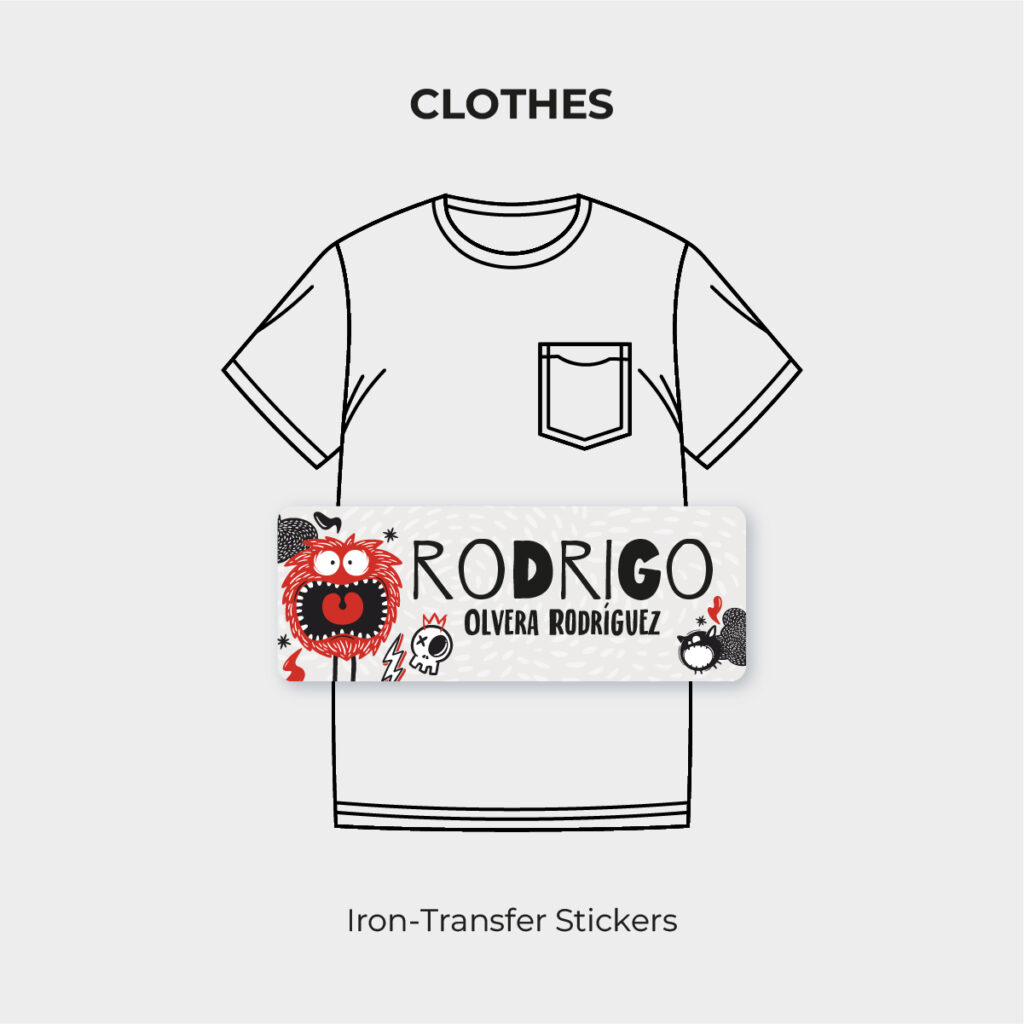 Red Monster Iron-transfer stickers - Happydays