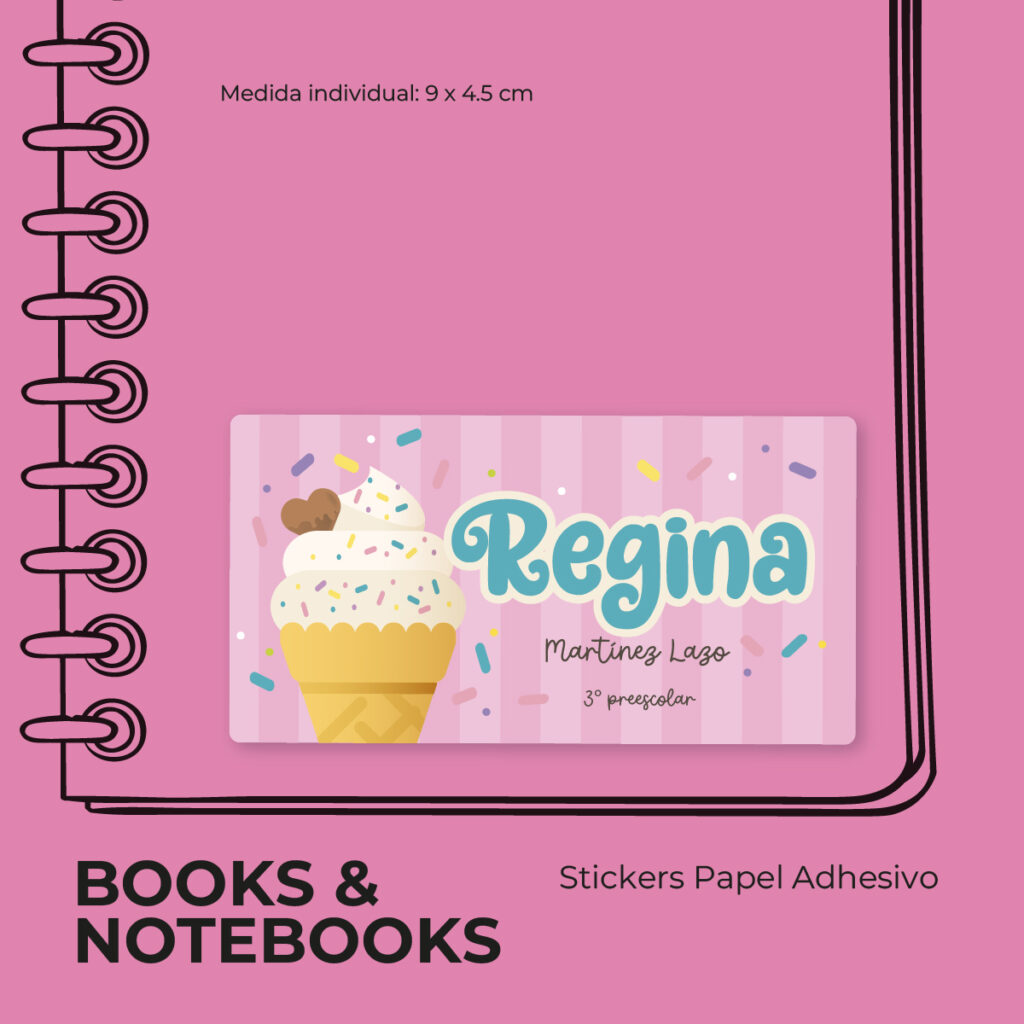Sweet Vanilla School Stickers - Happydays