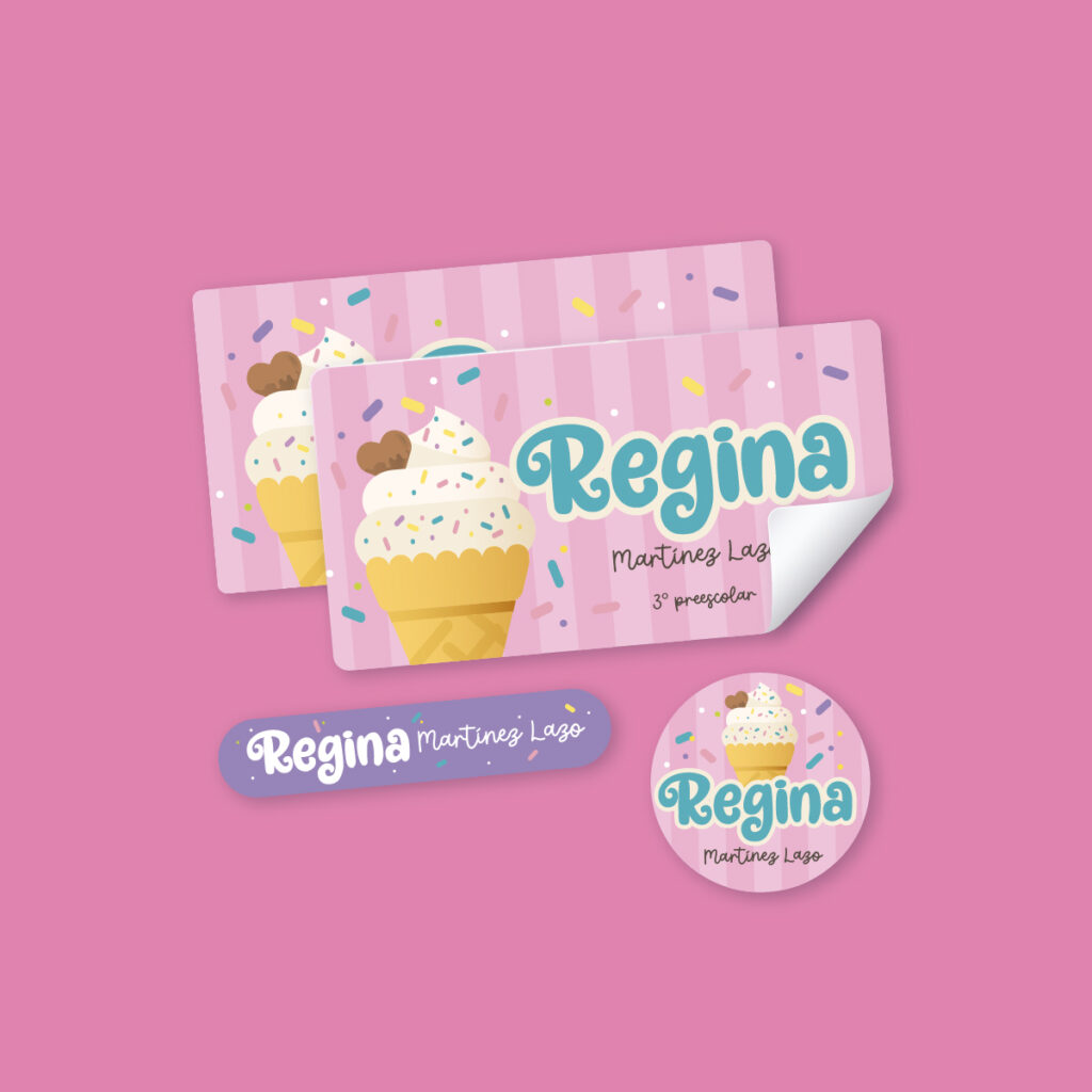 Sweet Vanilla School Stickers - Happydays